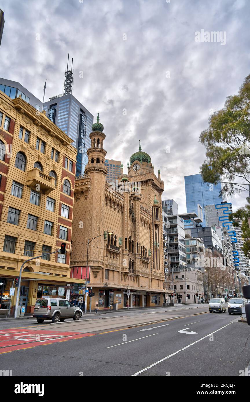 Melbourne Landmarks, Australia Stock Photo - Alamy