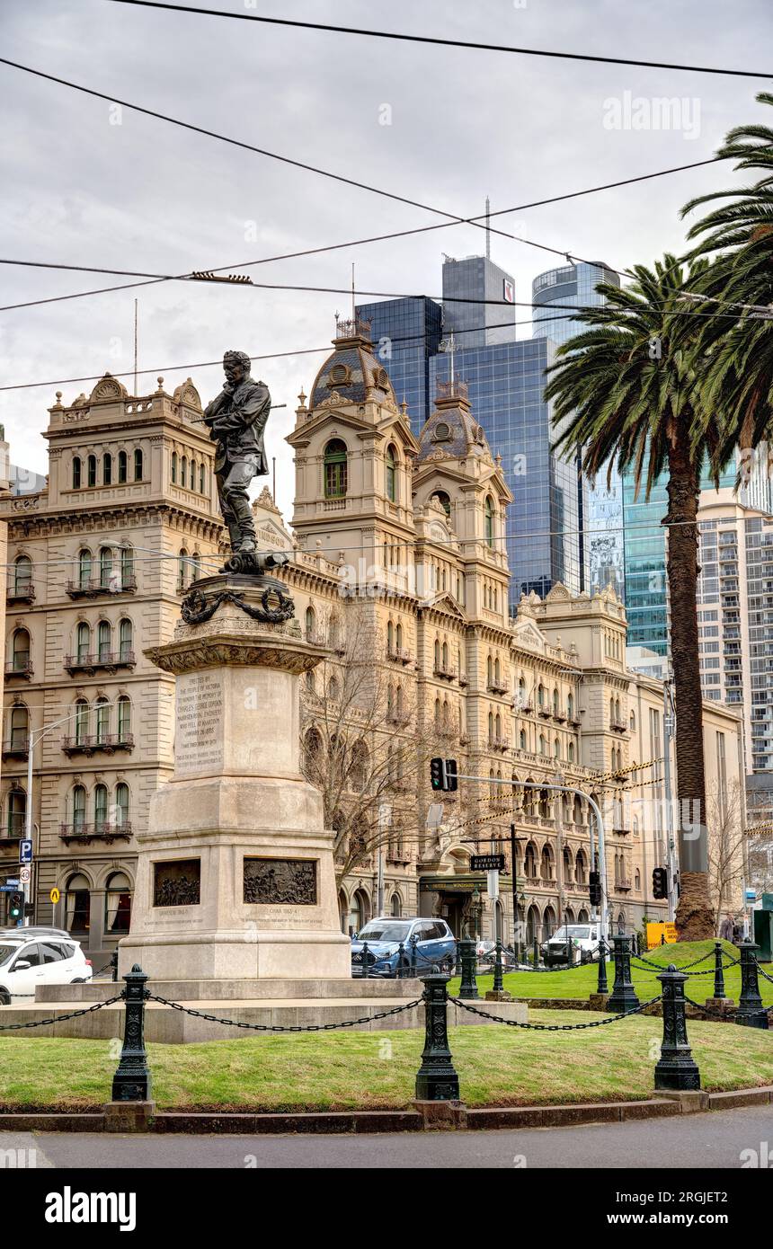 Melbourne Landmarks, Australia Stock Photo - Alamy