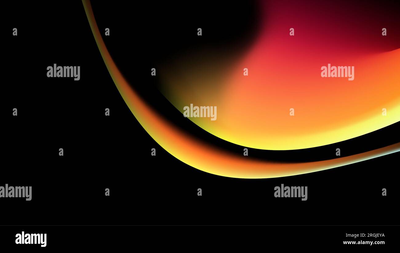gradient orange aurora background with black base Stock Photo - Alamy