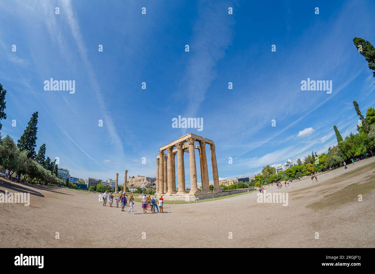 The Temple of Olympian Zeus, also known as the Olympieion or Columns of ...