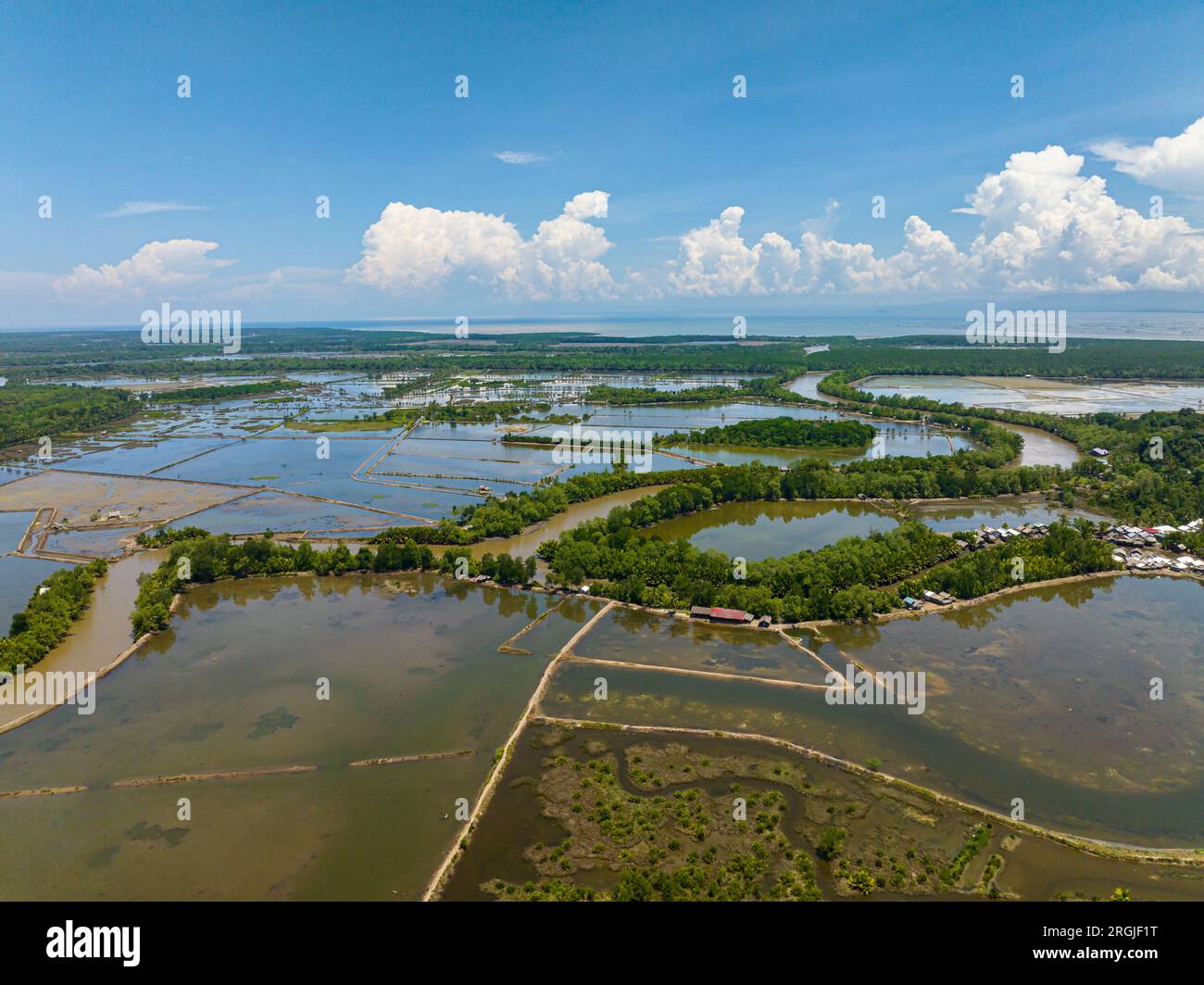 Aquaculture in countryside of the Philippines. Mindanao Stock Photo - Alamy