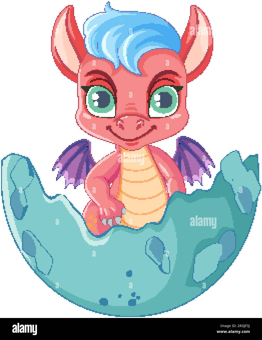 Happy cartoon dragon character smiling illustration Stock Vector Image ...