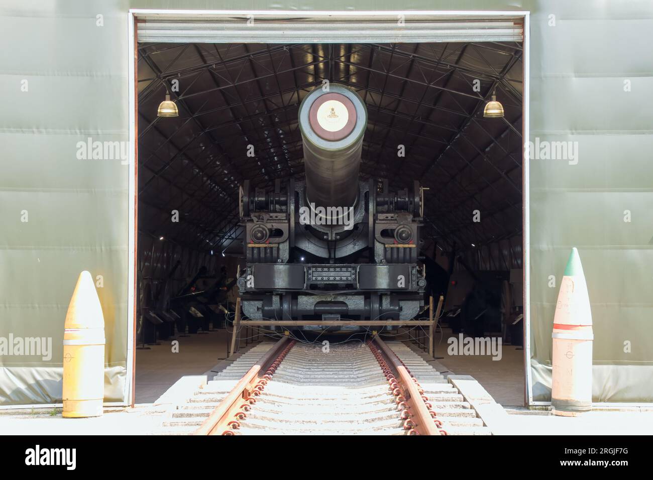 18 inch Howitzer Railway Gun on display at Fort Nelson Hampshire ...
