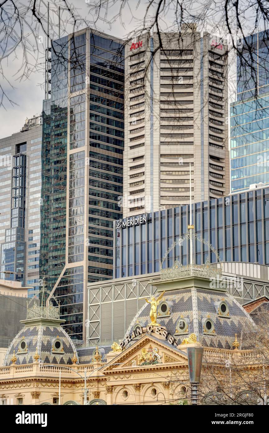Melbourne Landmarks, Australia Stock Photo - Alamy