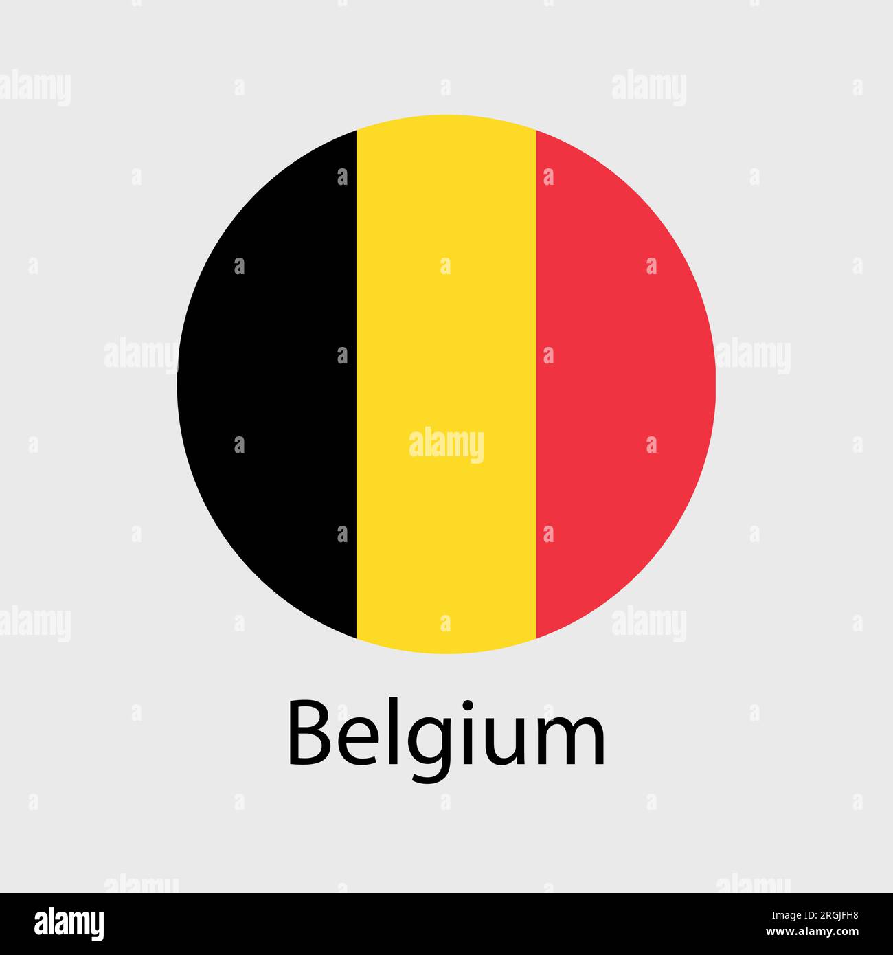 Belgium flag vector icons set in the shape of heart, star, circle and ...