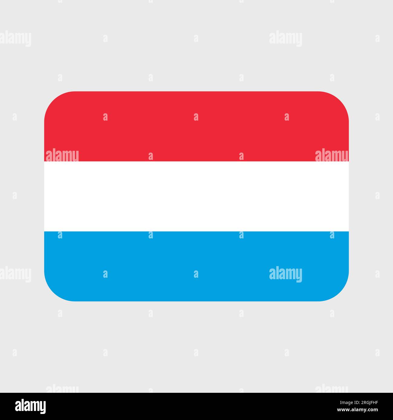 Luxembourg flag vector icons set in the shape of heart, star, circle ...