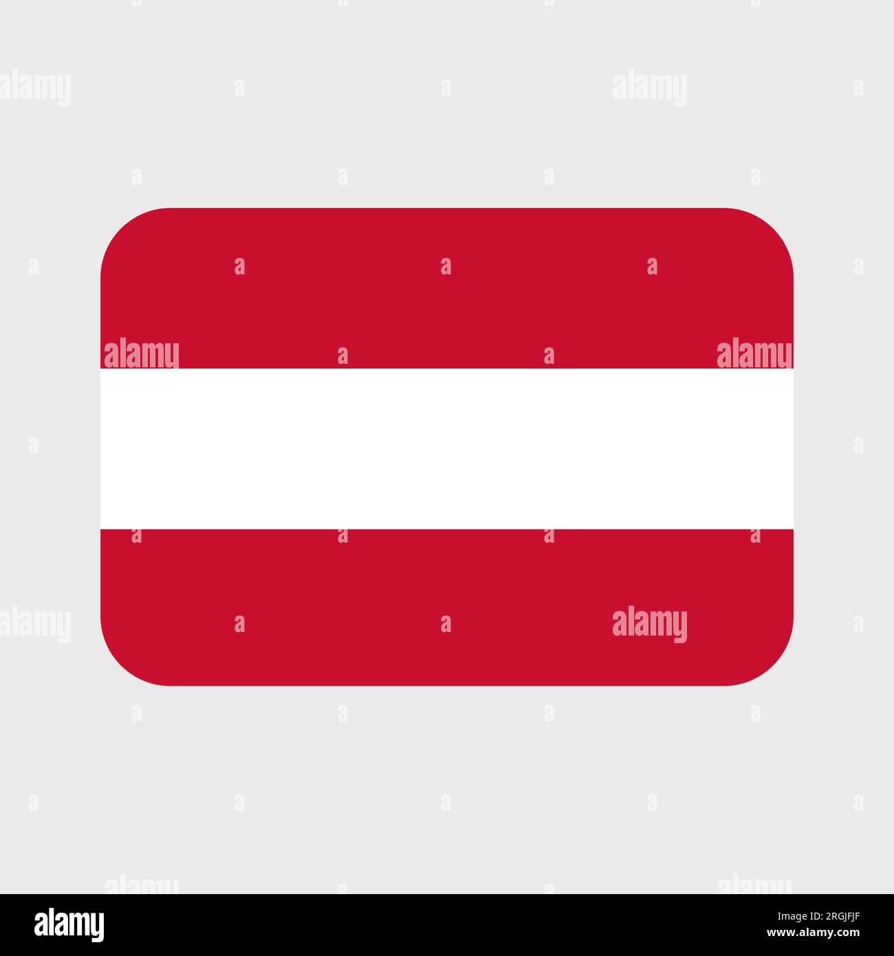 Austrian flag vector icons set in the shape of heart, star, circle and ...