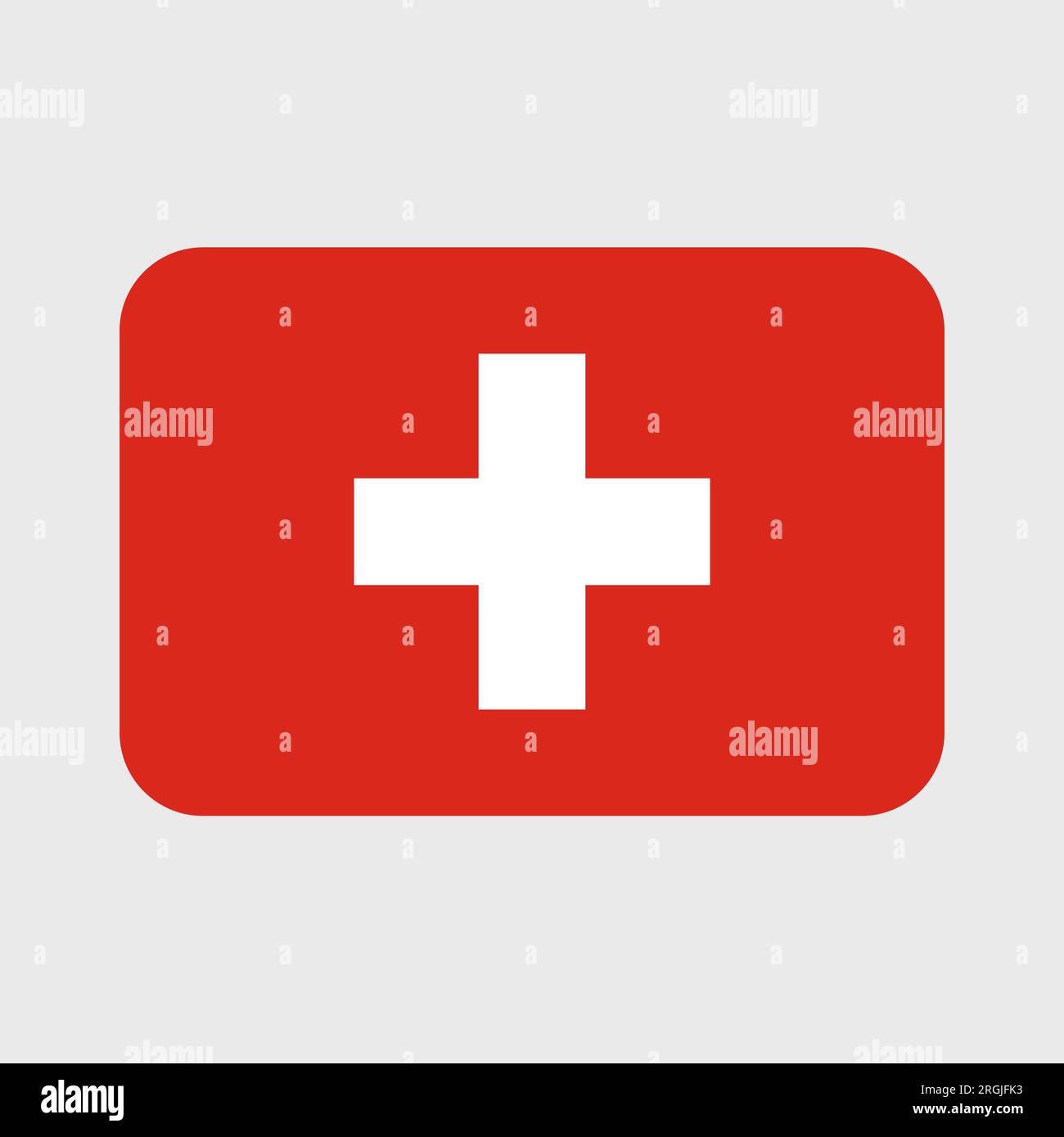 Switzerland flag vector icons set in the shape of heart, star, circle ...