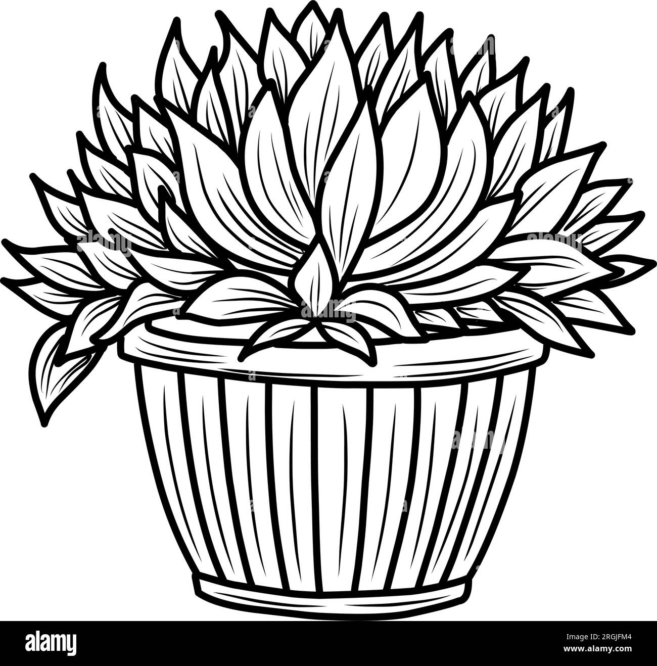 coloring page.Autumn foliage coloring book, black and white linear ...