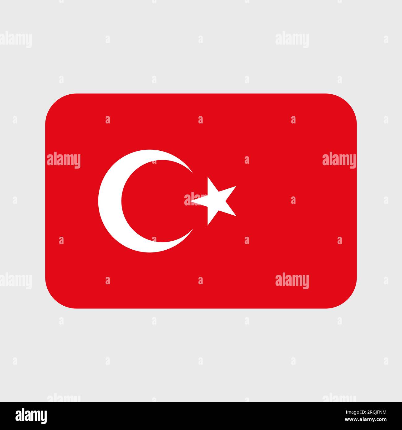 Turkey flag vector icons set in the shape of heart, star, circle and ...