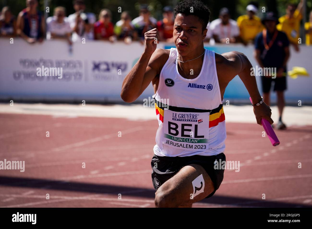 Jerusalem, Israel. 10th Aug, 2023. Ibrahim Camara pictured in action at ...