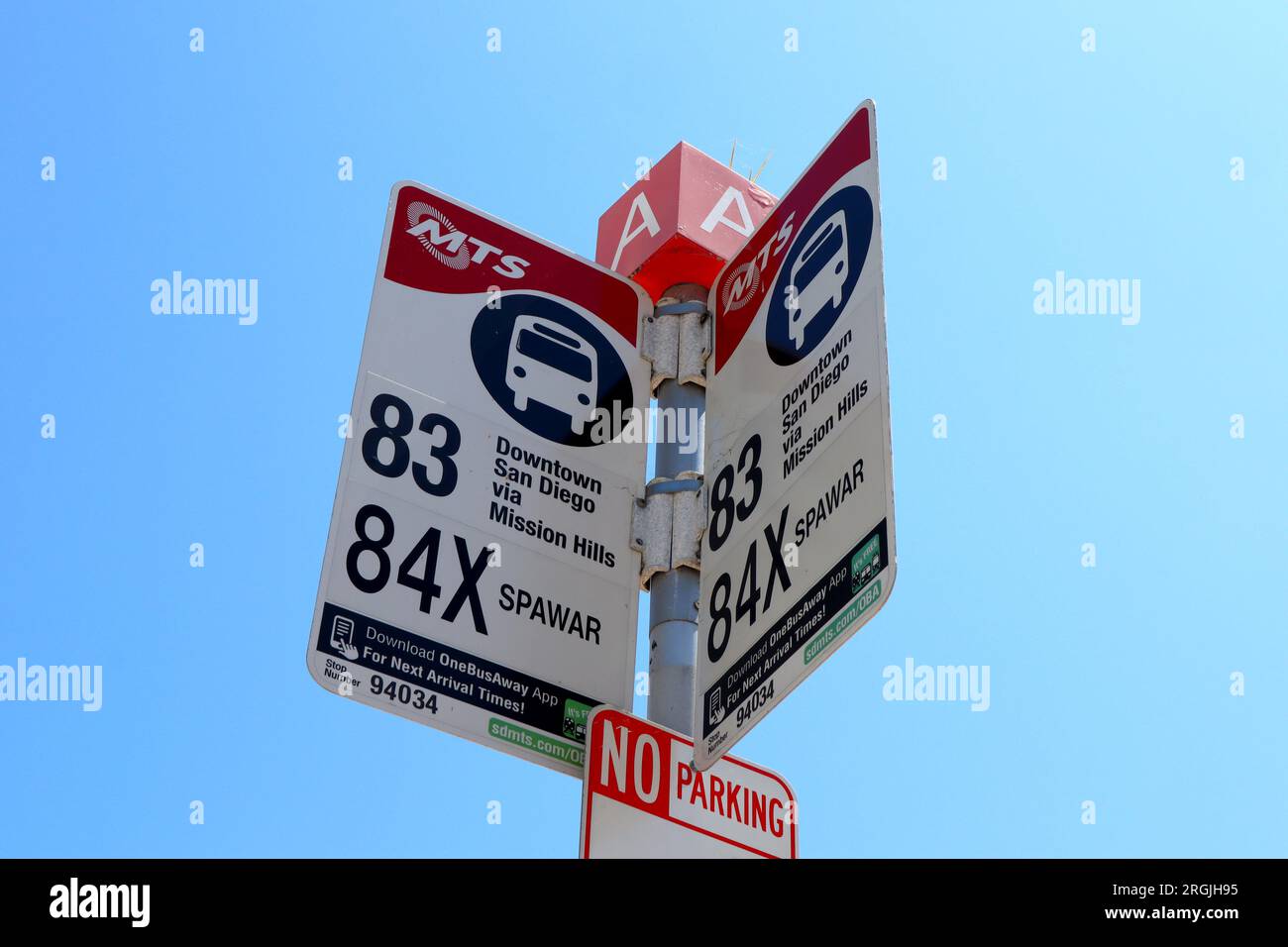 SAN DIEGO, California: San Diego MTS Metropolitan Transit System Bus ...