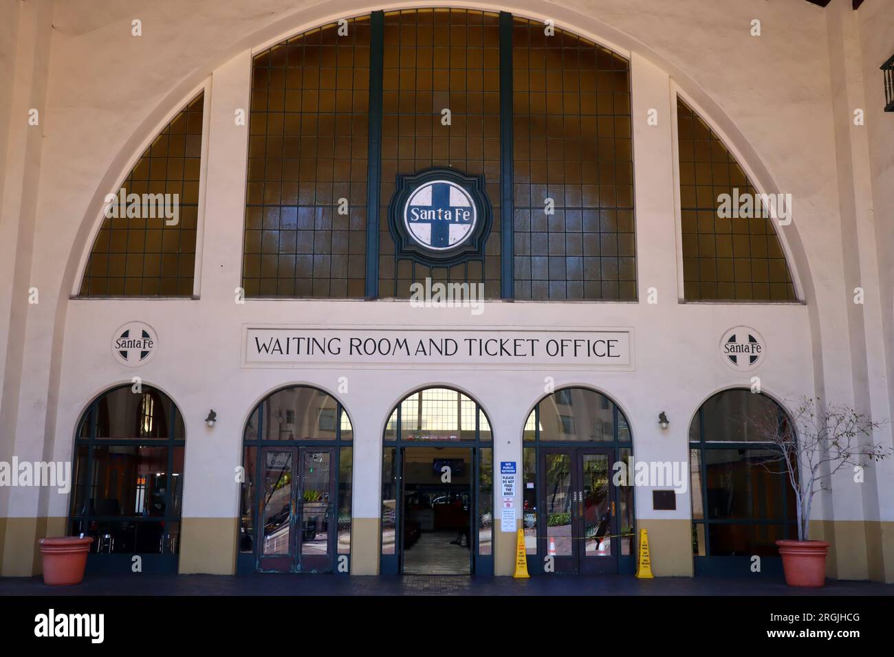 SAN DIEGO, California: San Diego SANTA FE Depot Trains Stock Photo - Alamy