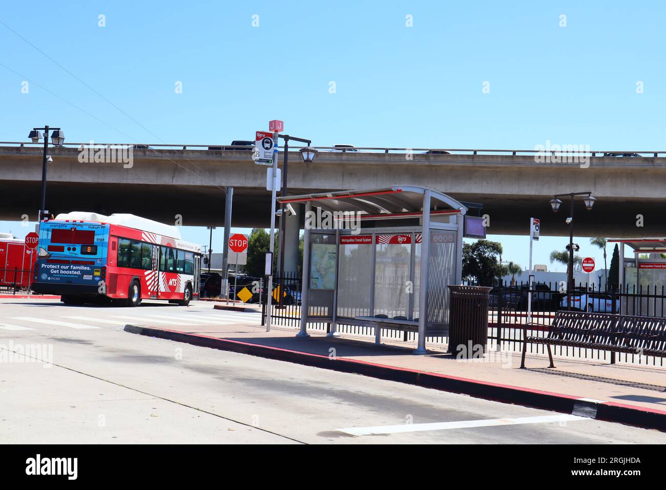 SAN DIEGO, California: San Diego MTS Metropolitan Transit System Bus ...