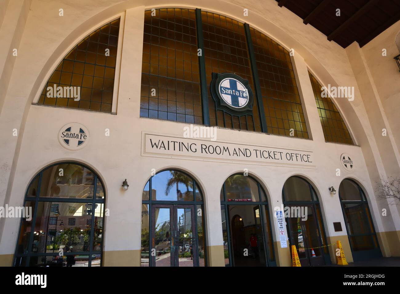 SAN DIEGO, California: San Diego SANTA FE Depot Trains Stock Photo - Alamy