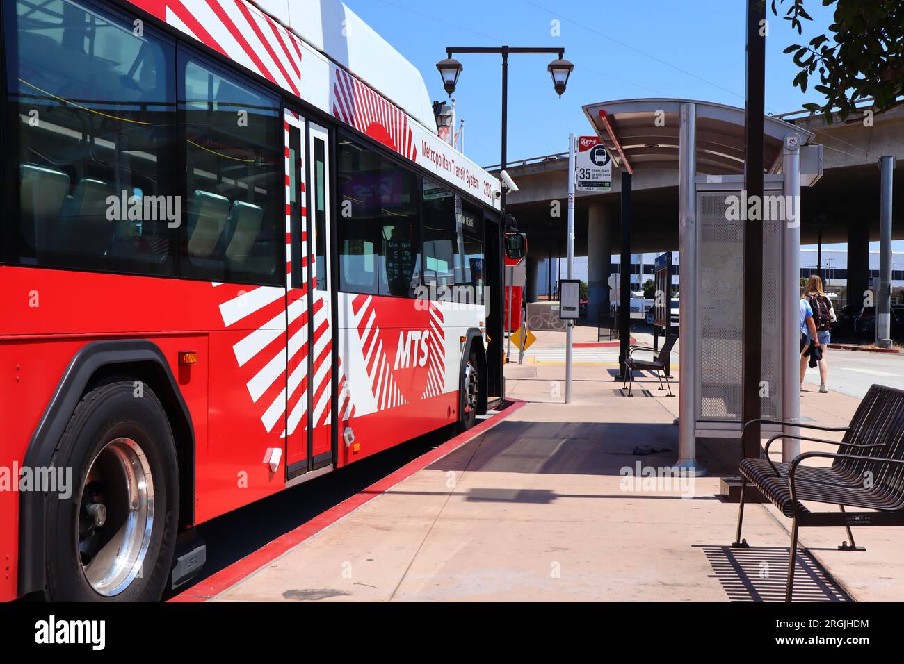 SAN DIEGO, California: San Diego MTS Metropolitan Transit System Bus ...