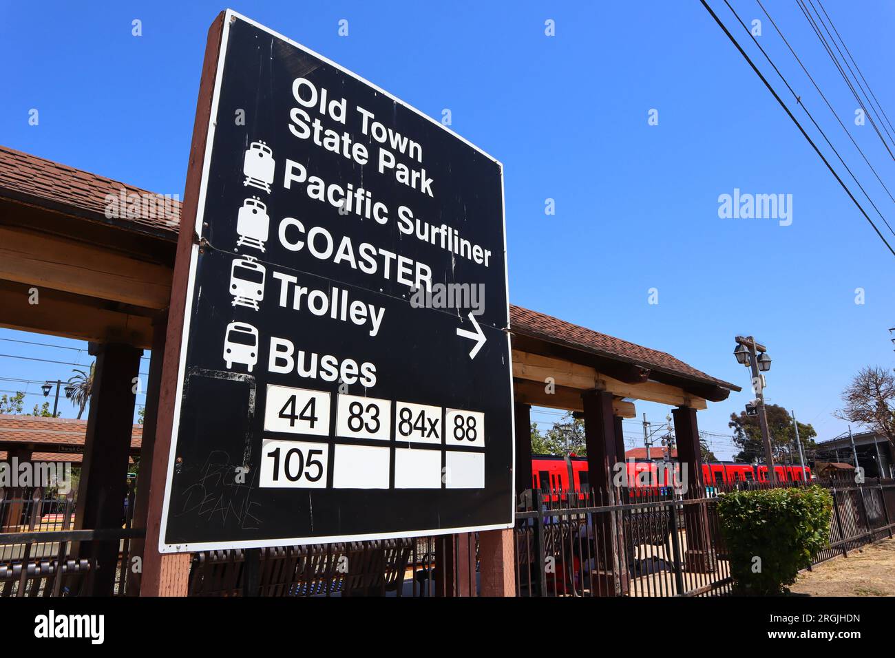 SAN DIEGO, California: MTS Old Town Transit Center Stock Photo - Alamy