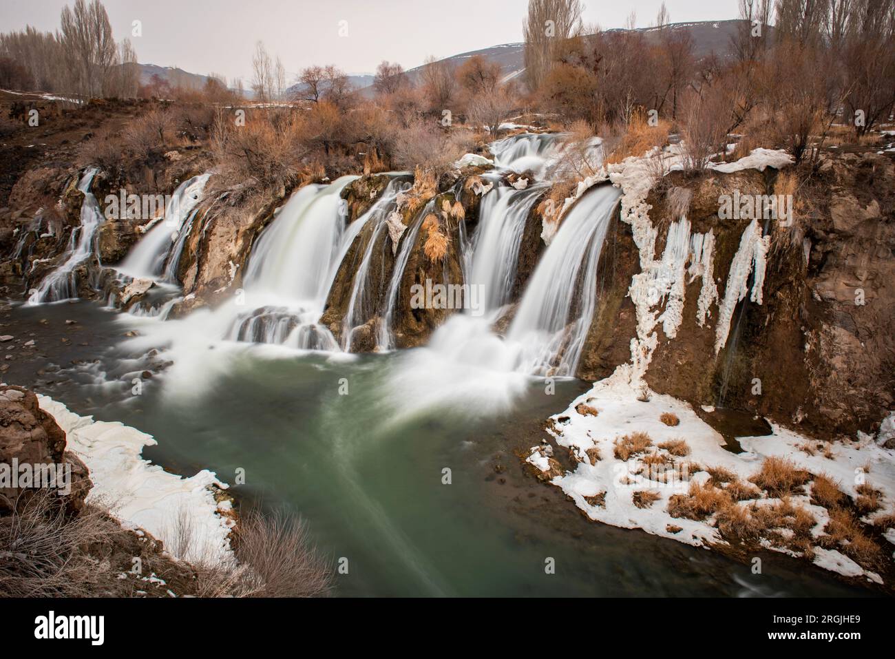 Muradiye Waterfall in Muradiye District. Van, Turkey. Beautiful ...