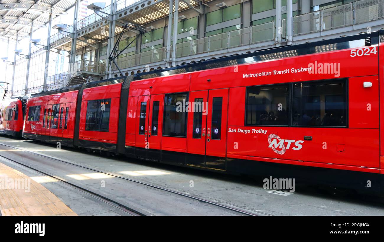 SAN DIEGO, California: San Diego MTS Metropolitan Transit System ...