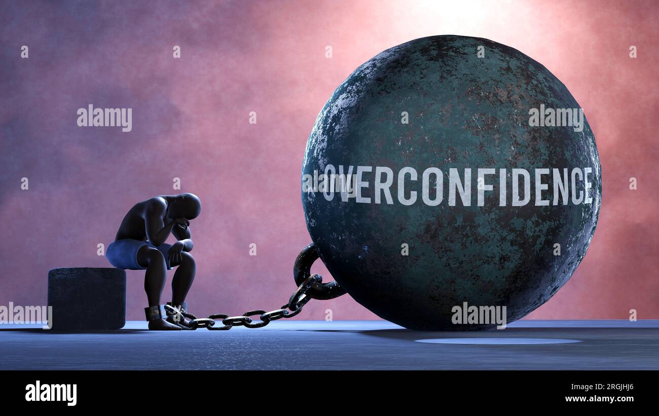 Overconfidence - a metaphor showing human struggle with Overconfidence ...