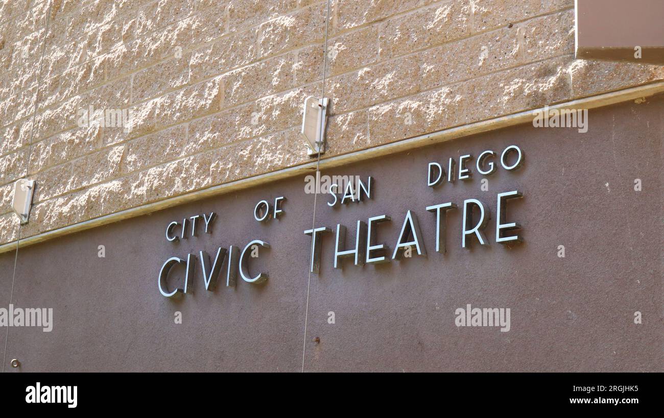 SAN DIEGO, California: City of SAN DIEGO Civic Theatre at 1100 3rd Ave ...
