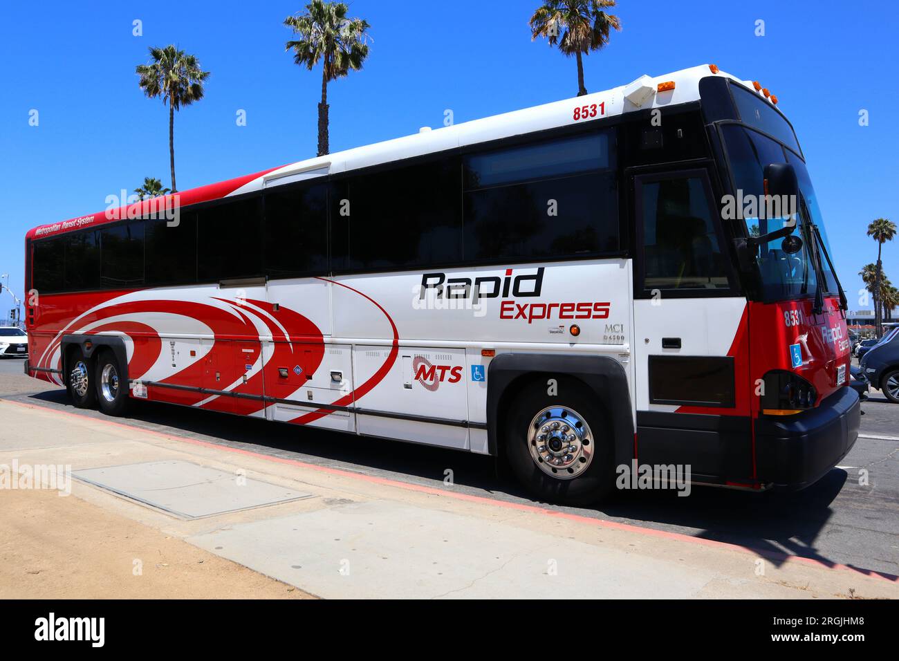 SAN DIEGO, California: San Diego MTS Metropolitan Transit System Bus Stock Photo - Alamy