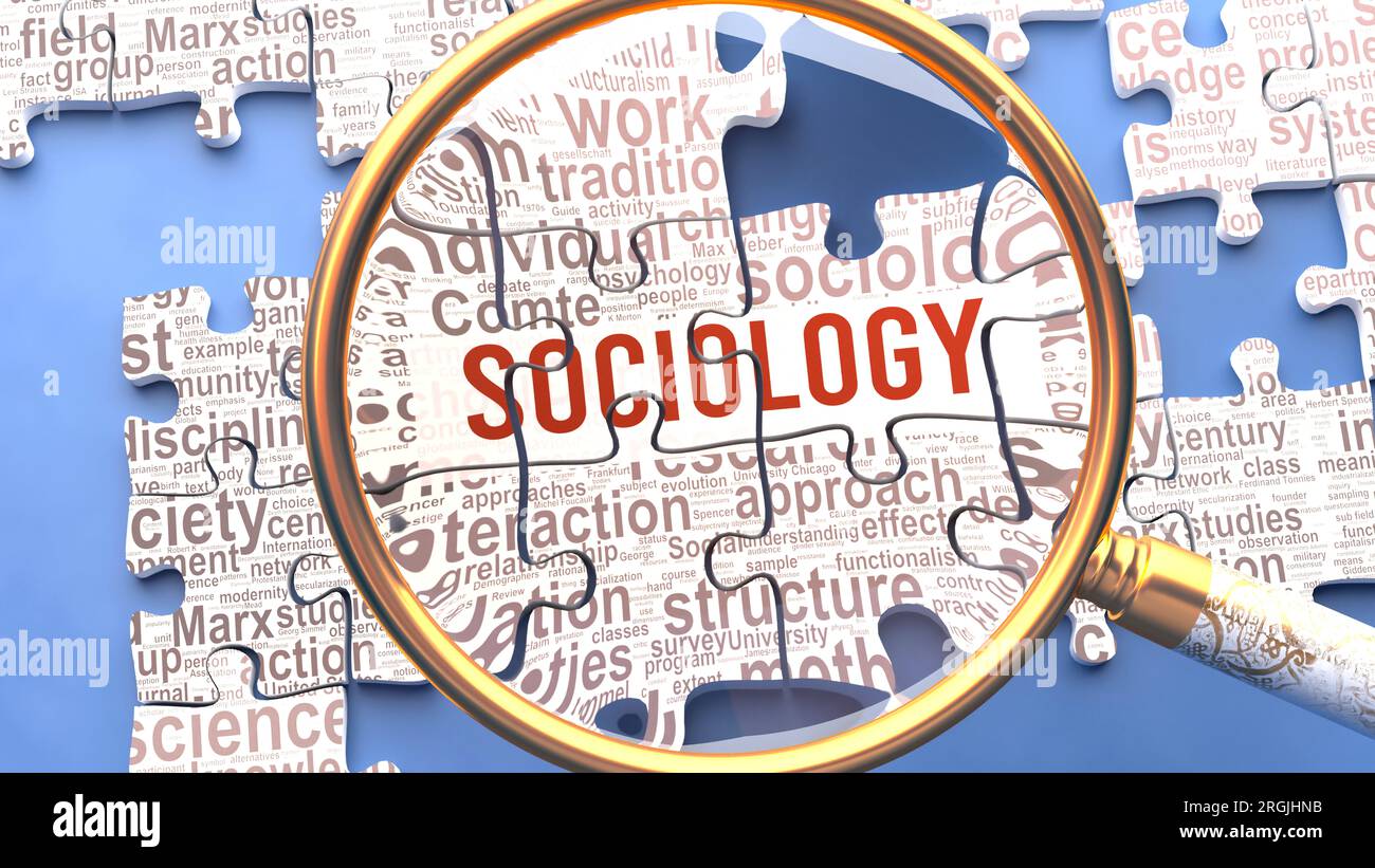 Sociology being closely examined along with multiple concepts and ideas ...