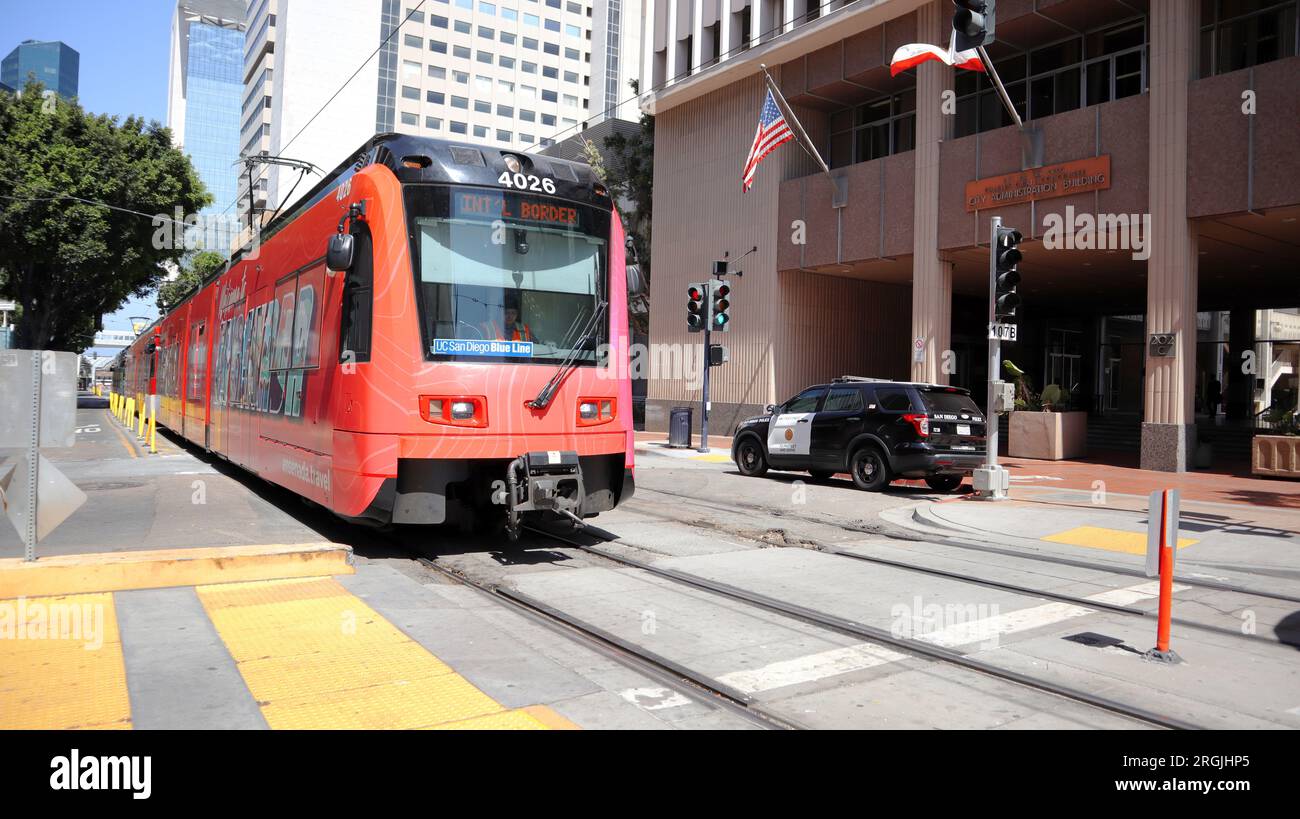 SAN DIEGO, California: San Diego MTS Metropolitan Transit System ...