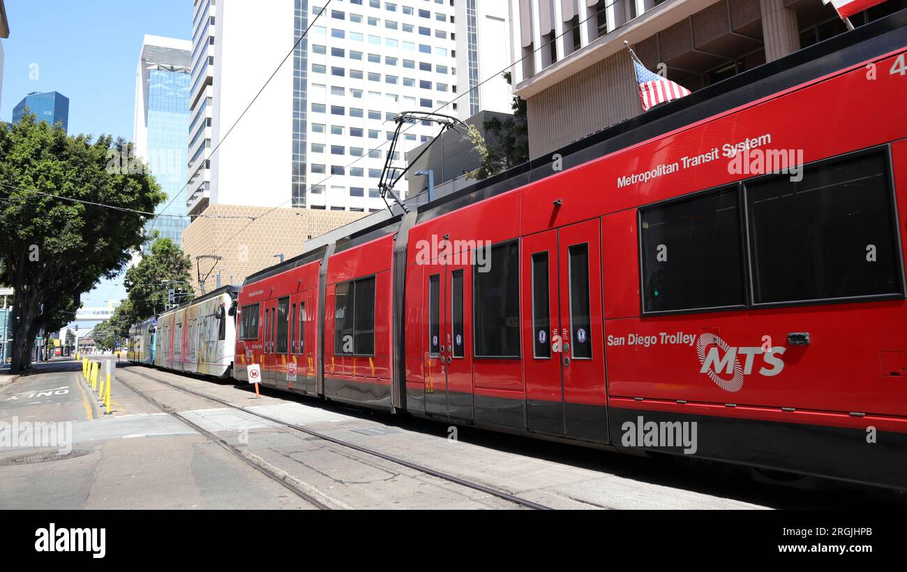 SAN DIEGO, California: San Diego MTS Metropolitan Transit System ...