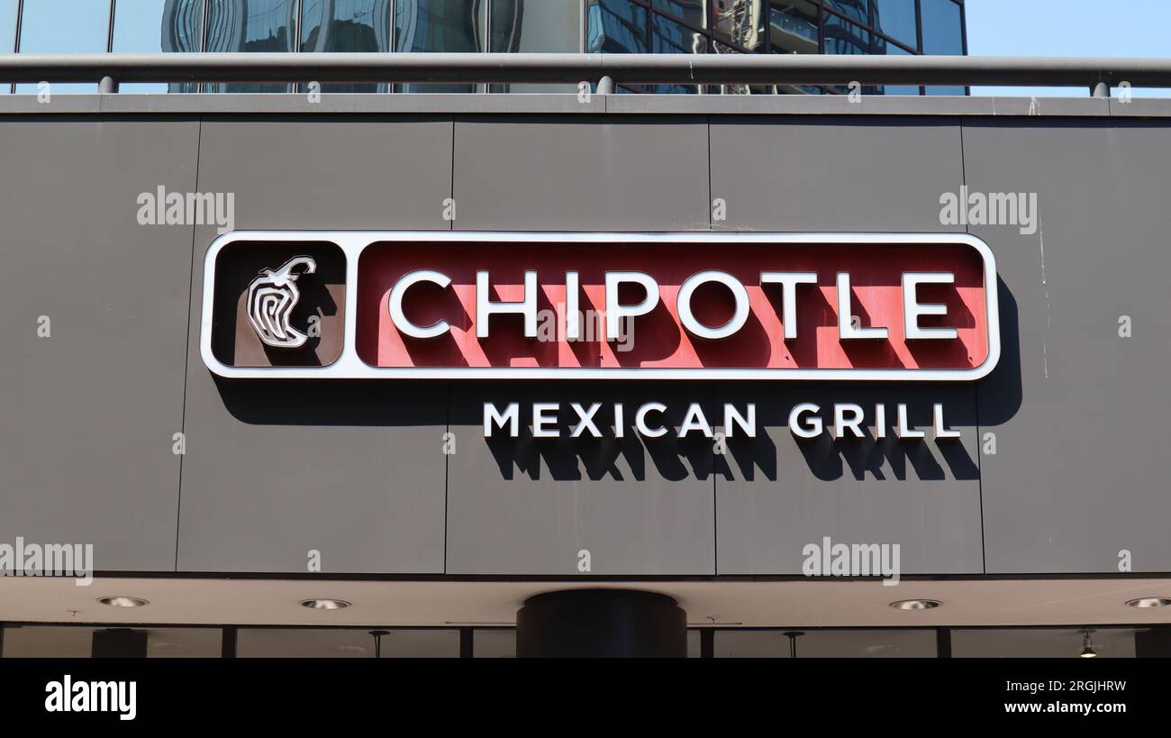 SAN DIEGO, California: Chiptole Mexican Grill Restaurant Stock Photo ...