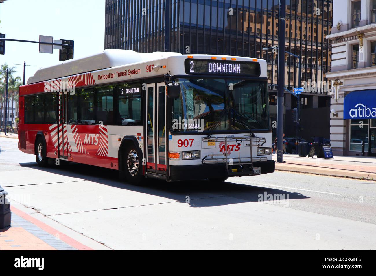 SAN DIEGO, California: San Diego MTS Metropolitan Transit System Bus ...