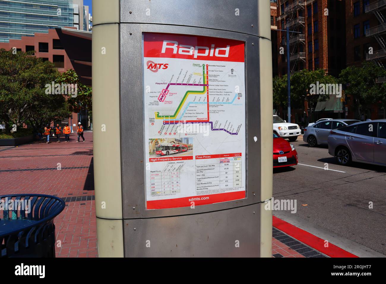 SAN DIEGO, California: San Diego MTS Metropolitan Transit System Bus ...