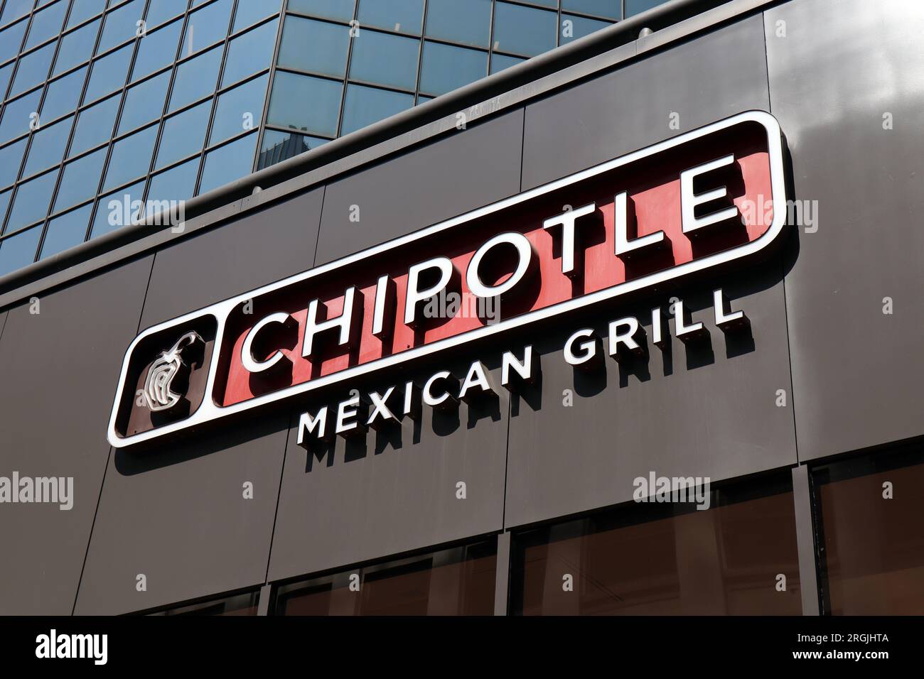 SAN DIEGO, California: Chiptole Mexican Grill Restaurant Stock Photo ...