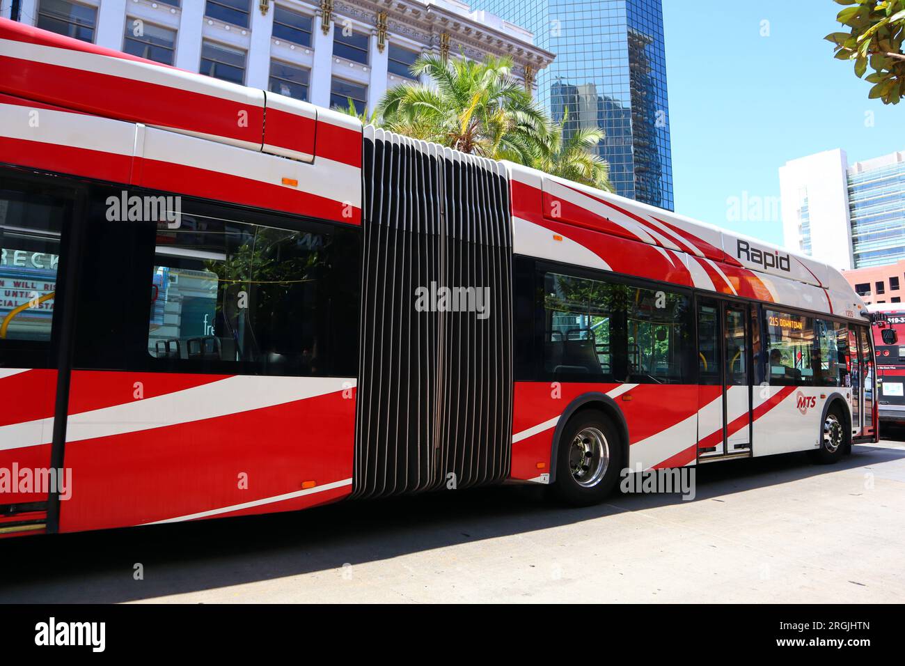 SAN DIEGO, California: San Diego MTS Metropolitan Transit System Bus Stock Photo - Alamy