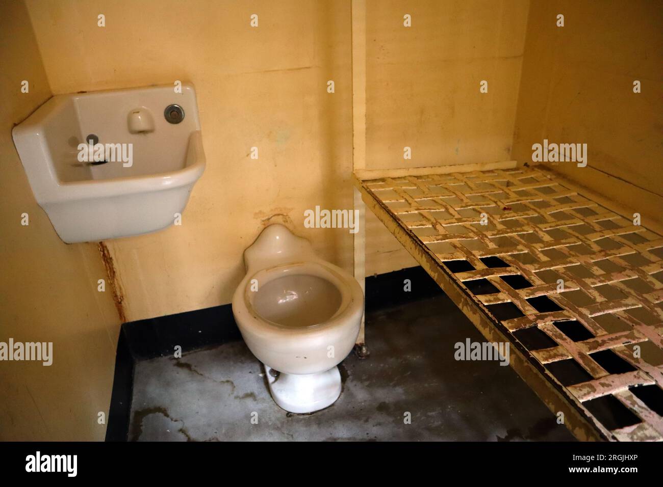 Penitentiary Prison Jail, view inside a cell Stock Photo - Alamy