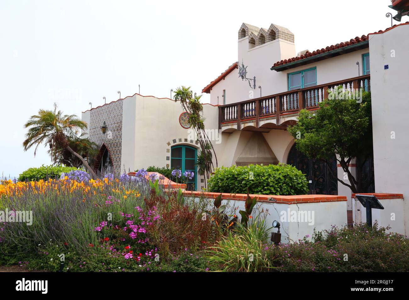 Malibu, California: detail view of Historic ADAMSON House and Park at ...