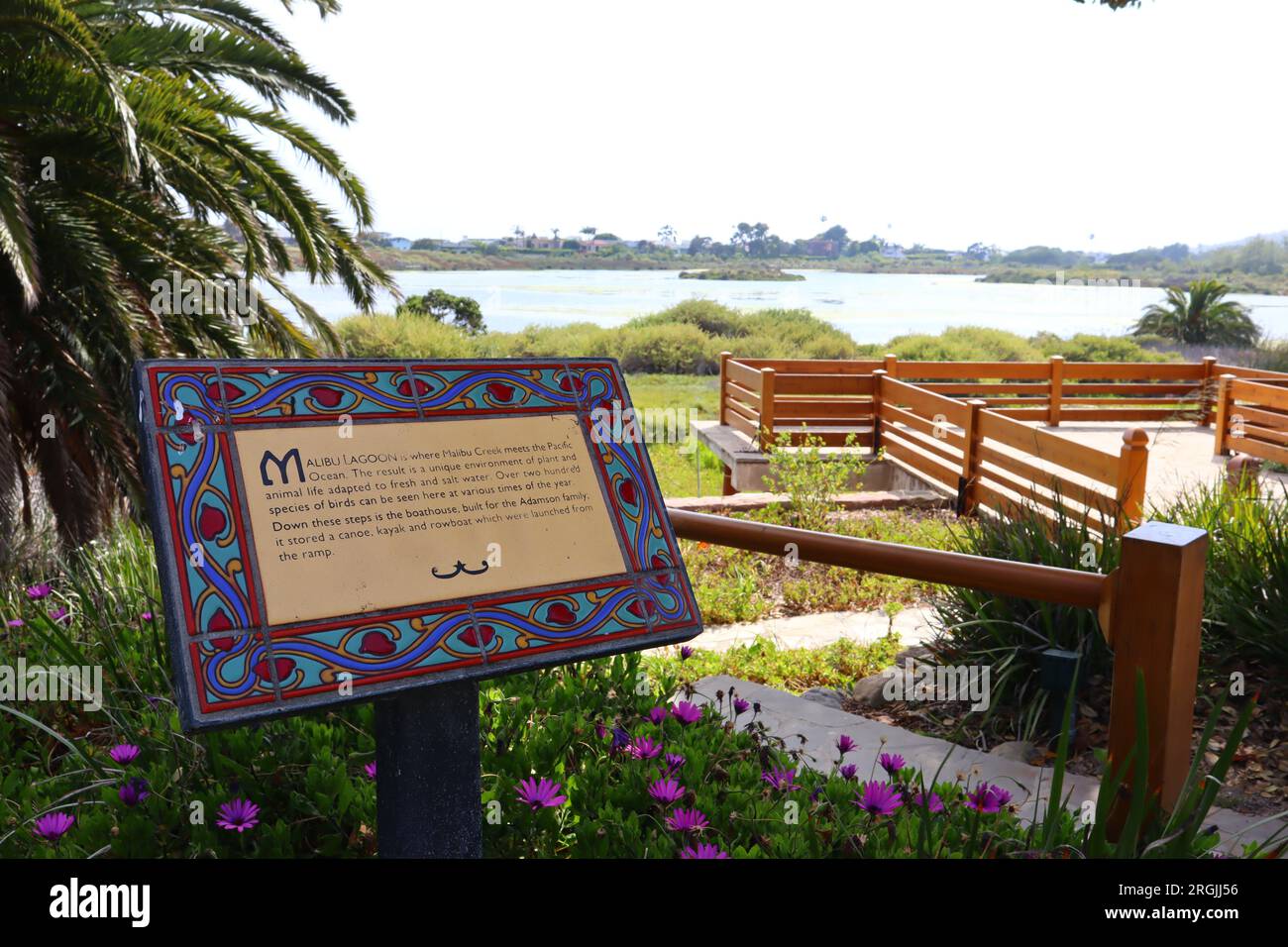 Malibu, California: detail view of Malibu Lagoon State Beach Stock ...
