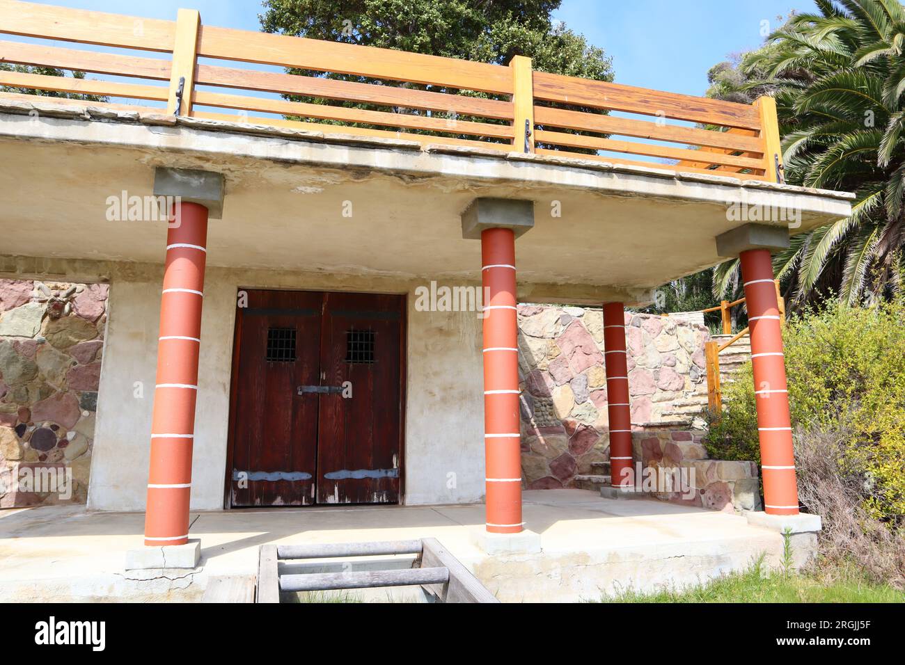 Malibu, California: detail view of Historic ADAMSON House and Park at ...
