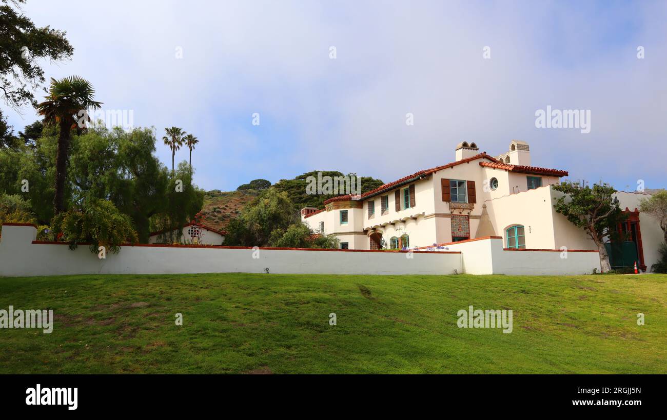 Malibu, California: detail view of Historic ADAMSON House and Park at ...