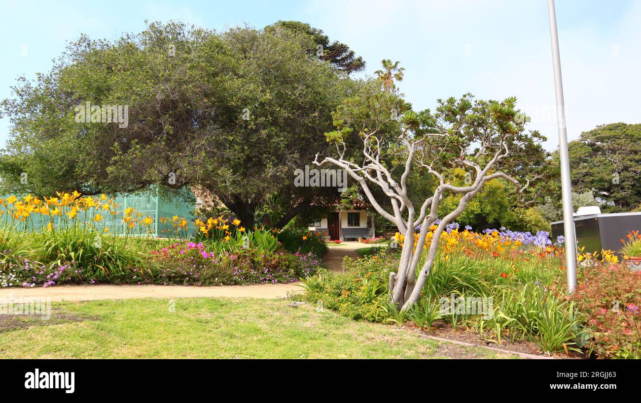 Malibu, California: detail view of Historic ADAMSON House and Park at ...