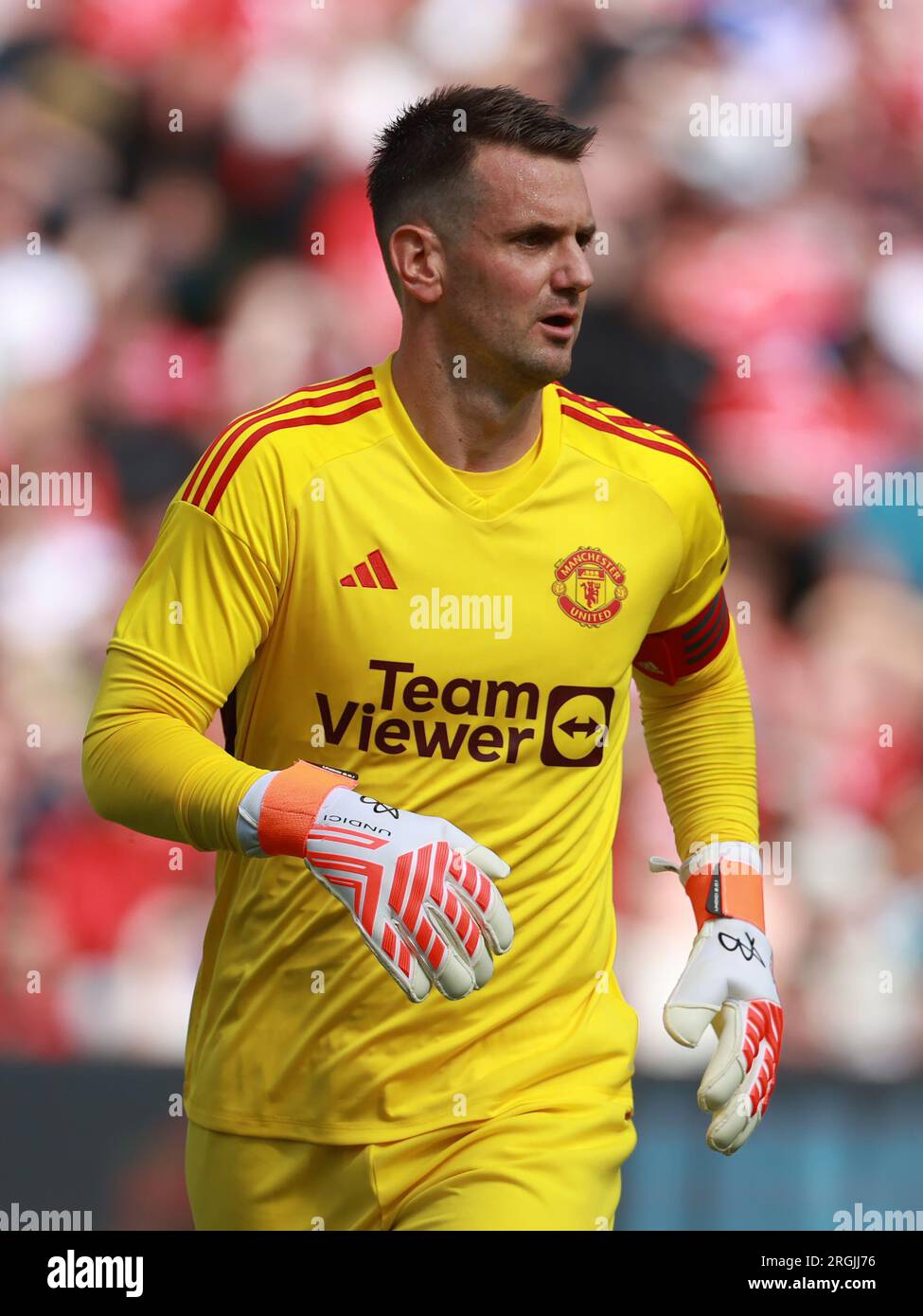 Manchester United goalkeeper Tom Heaton during the pre-season friendly ...