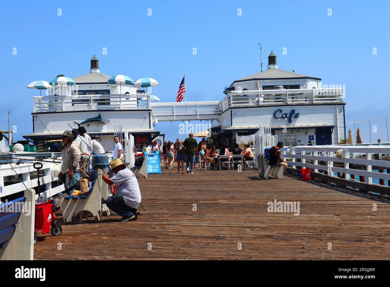 Malibu sport fishing pier sign hi-res stock photography and images - Alamy