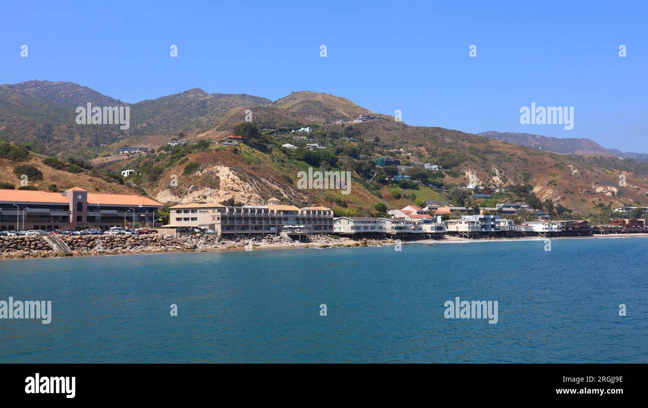 Malibu, California: MALIBU view from Malibu Pier Stock Photo - Alamy