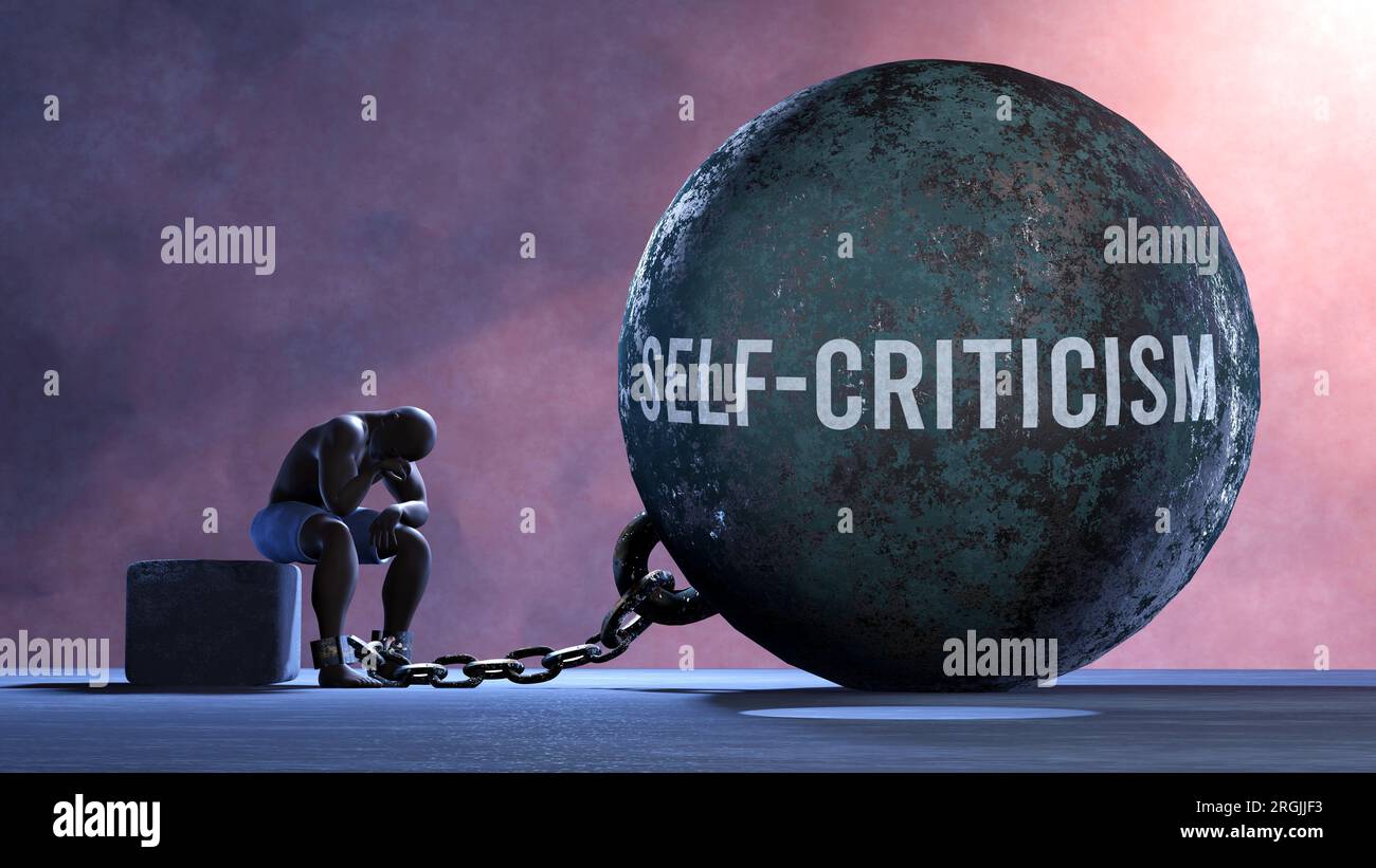 Self criticism - a metaphor showing human struggle with Self criticism ...