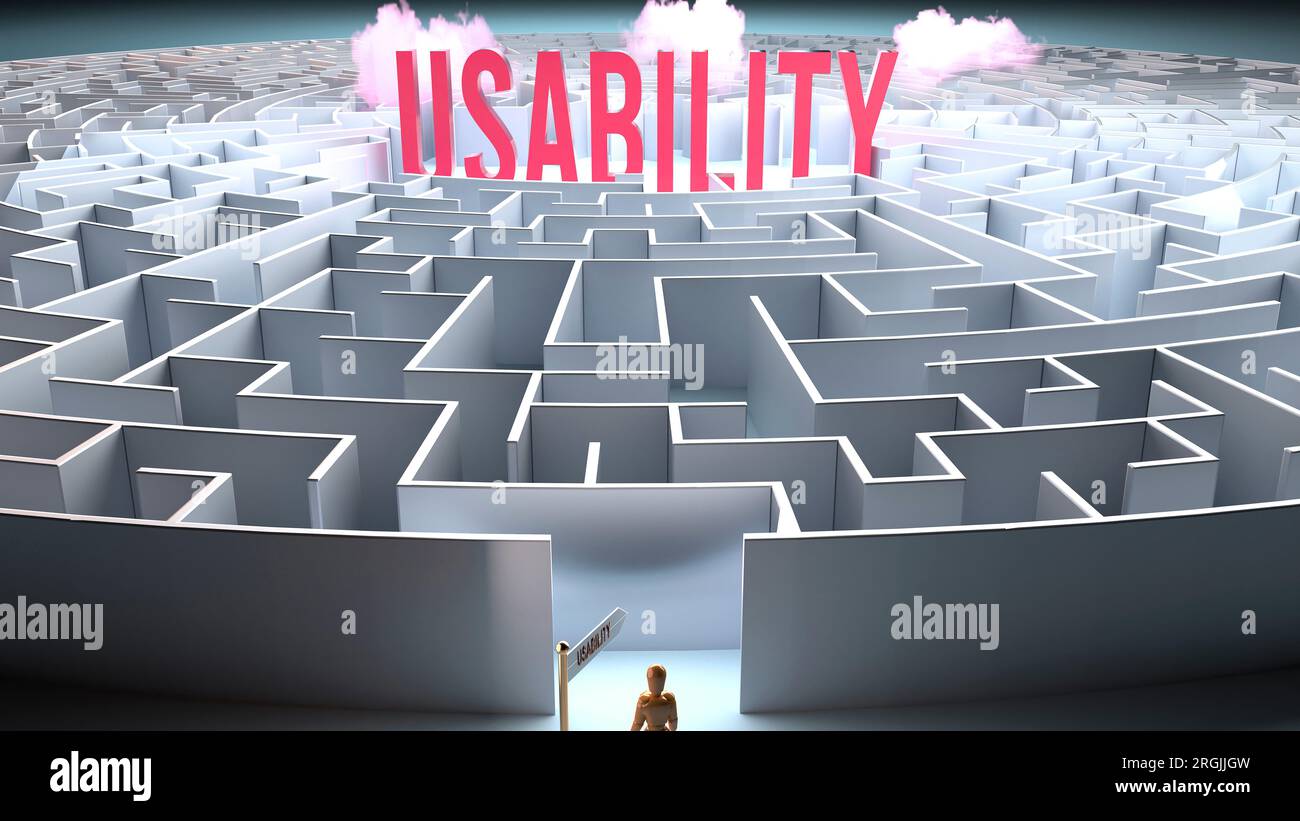 A vulnerable person in front of a big obstacle and a challenge to find ...