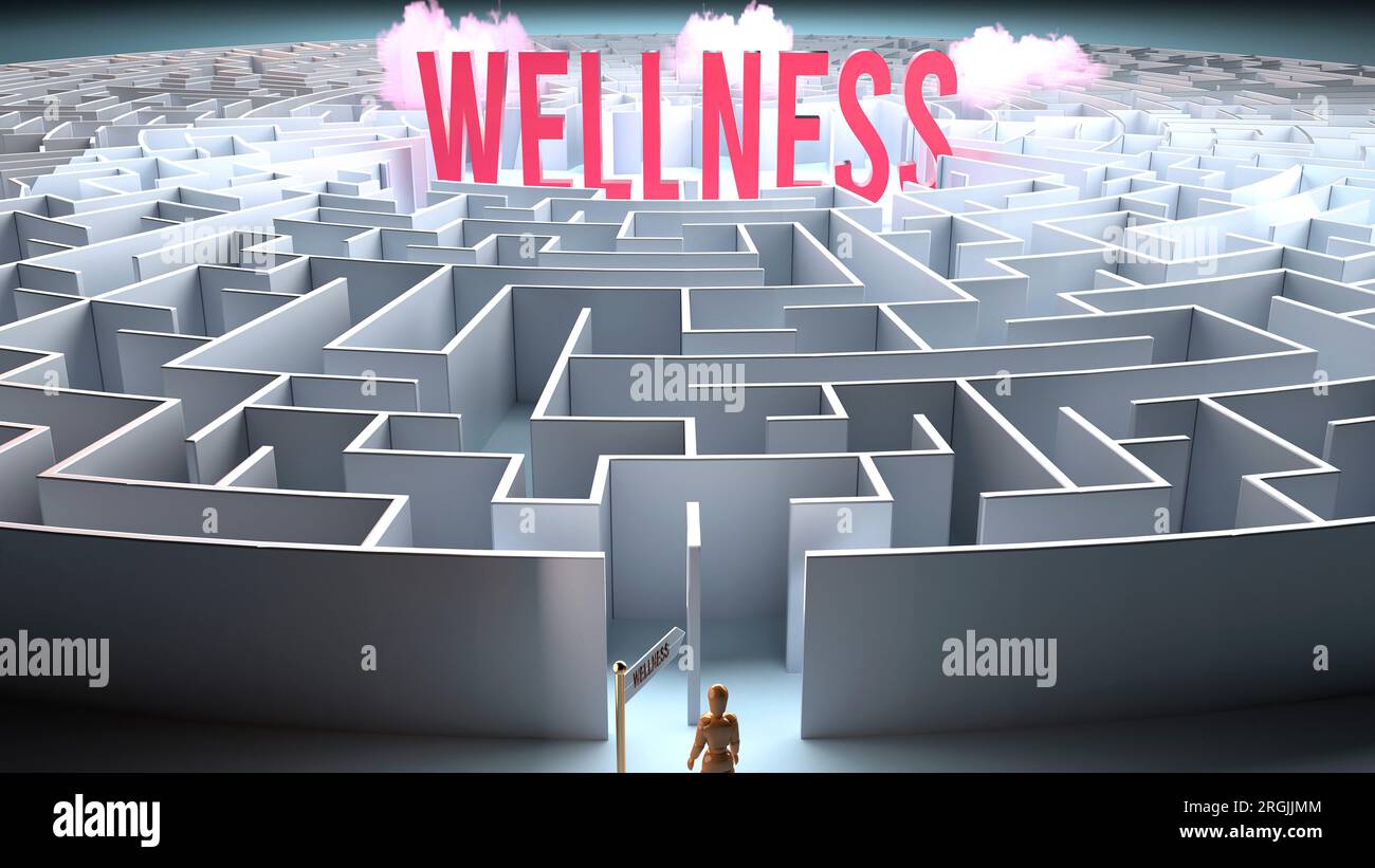 A vulnerable person in front of a big obstacle and a challenge to find ...