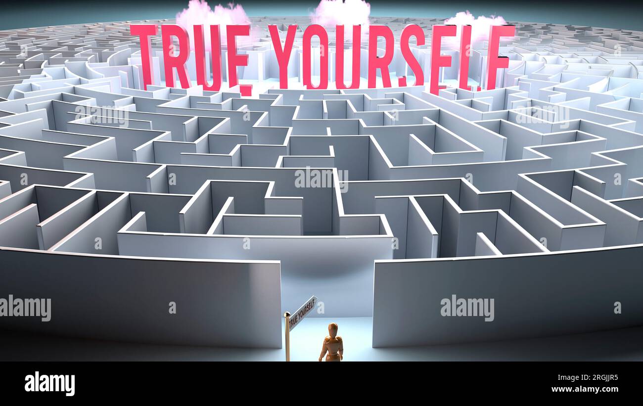 A vulnerable person in front of a big obstacle and a challenge to find ...