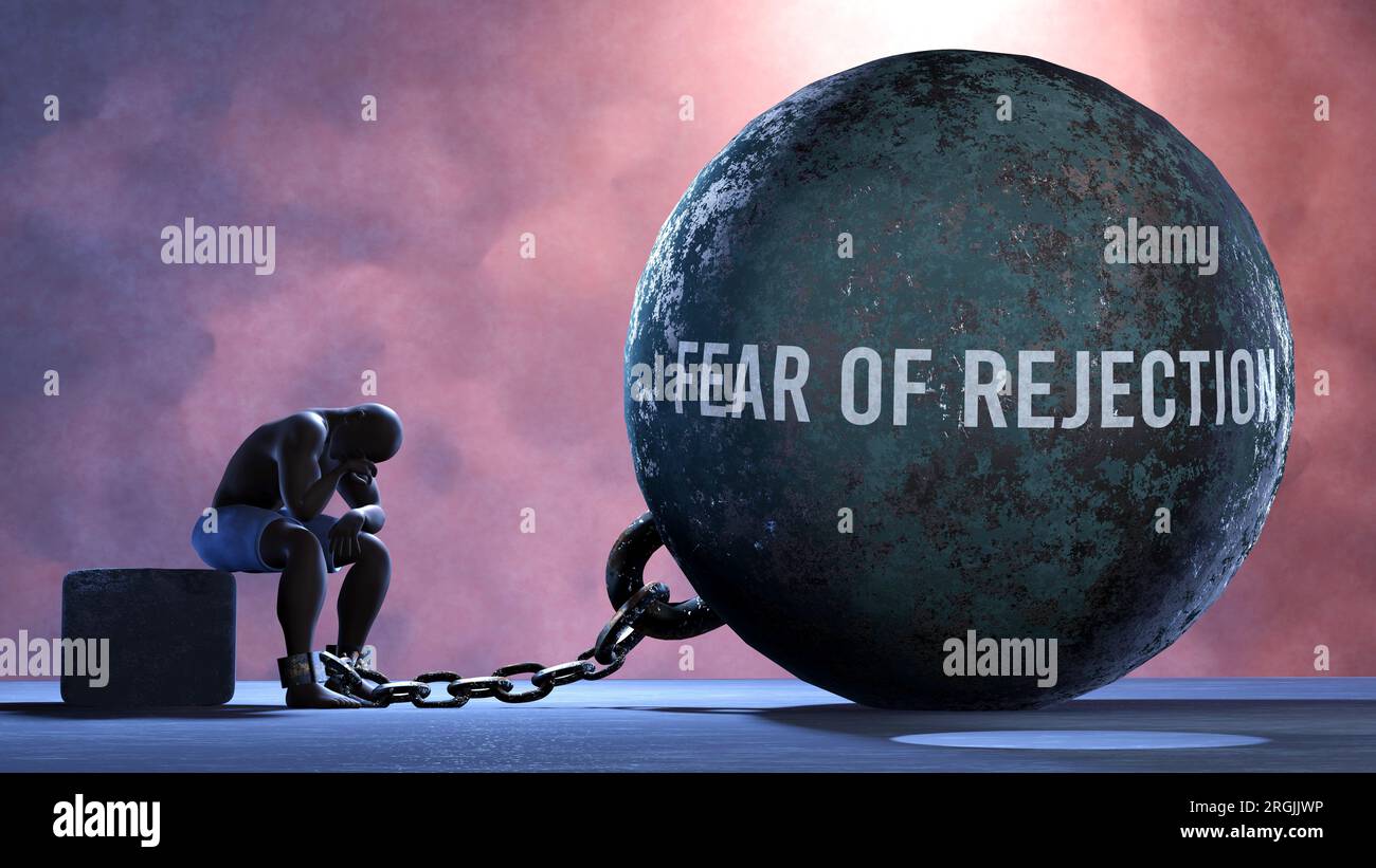 Fear of rejection - a metaphor showing human struggle with Fear of ...