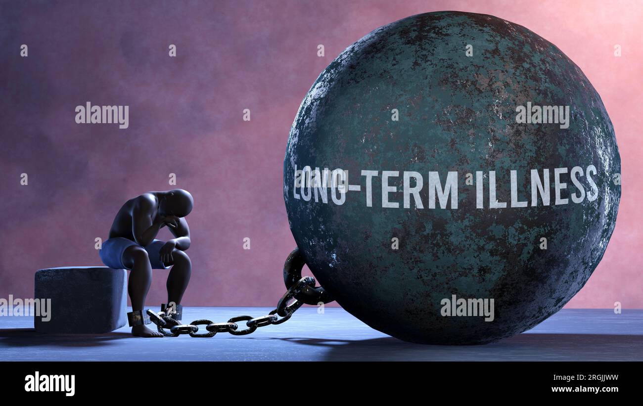 Long term illness - a metaphor showing human struggle with Long term ...