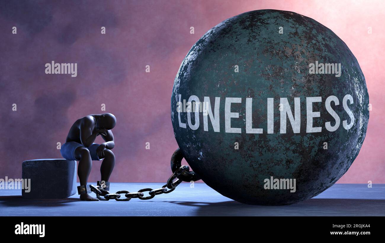 Loneliness - a metaphor showing human struggle with Loneliness ...